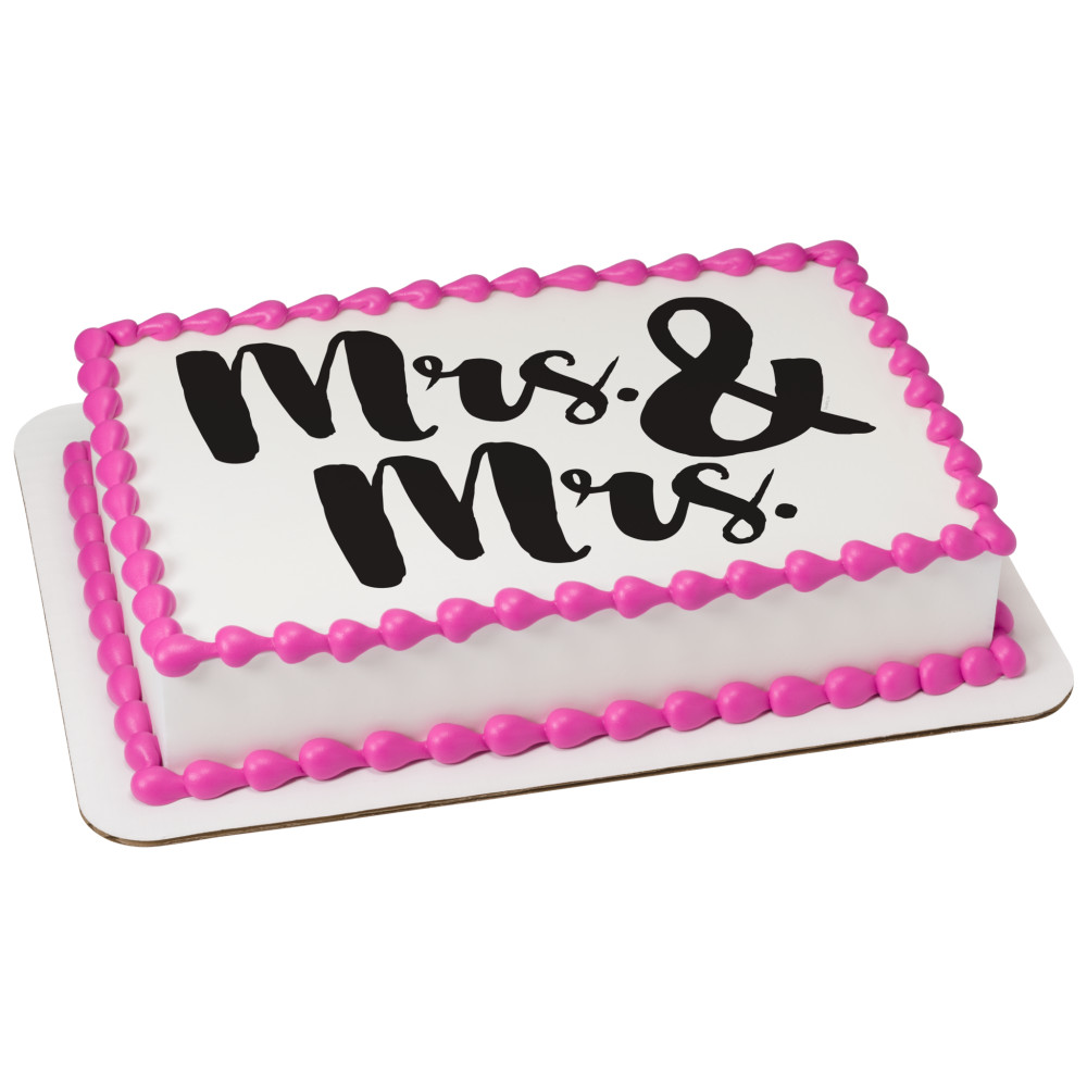Order Mrs. & Mrs. Edible Image® by PhotoCake® Cake from FESTIVAL FOODS ...