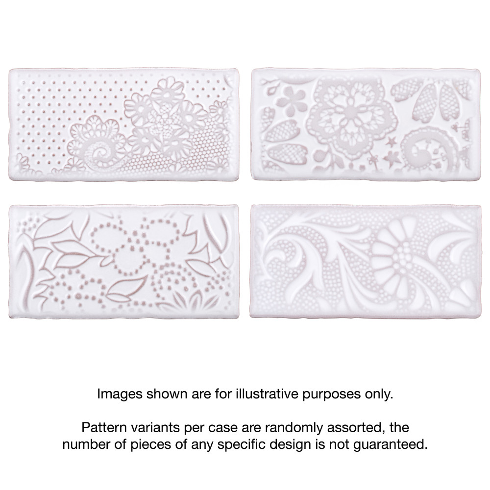 Antic Feelings Milk 3 in. x 6 in. Ceramic Wall Tile | Merola Tile