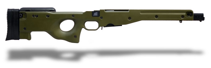 AICS Accuracy International Chassis SA 1.5 Fixed Green 308 Win-U - EuroOptic