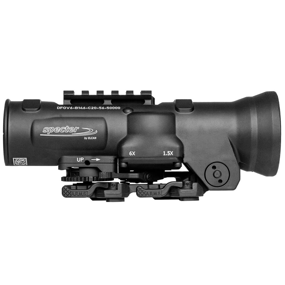 Elcan SpecterDR 1.5x/6x 5.56 BDC Black Scope w/Flip Covers, ARD & A.R.M ...