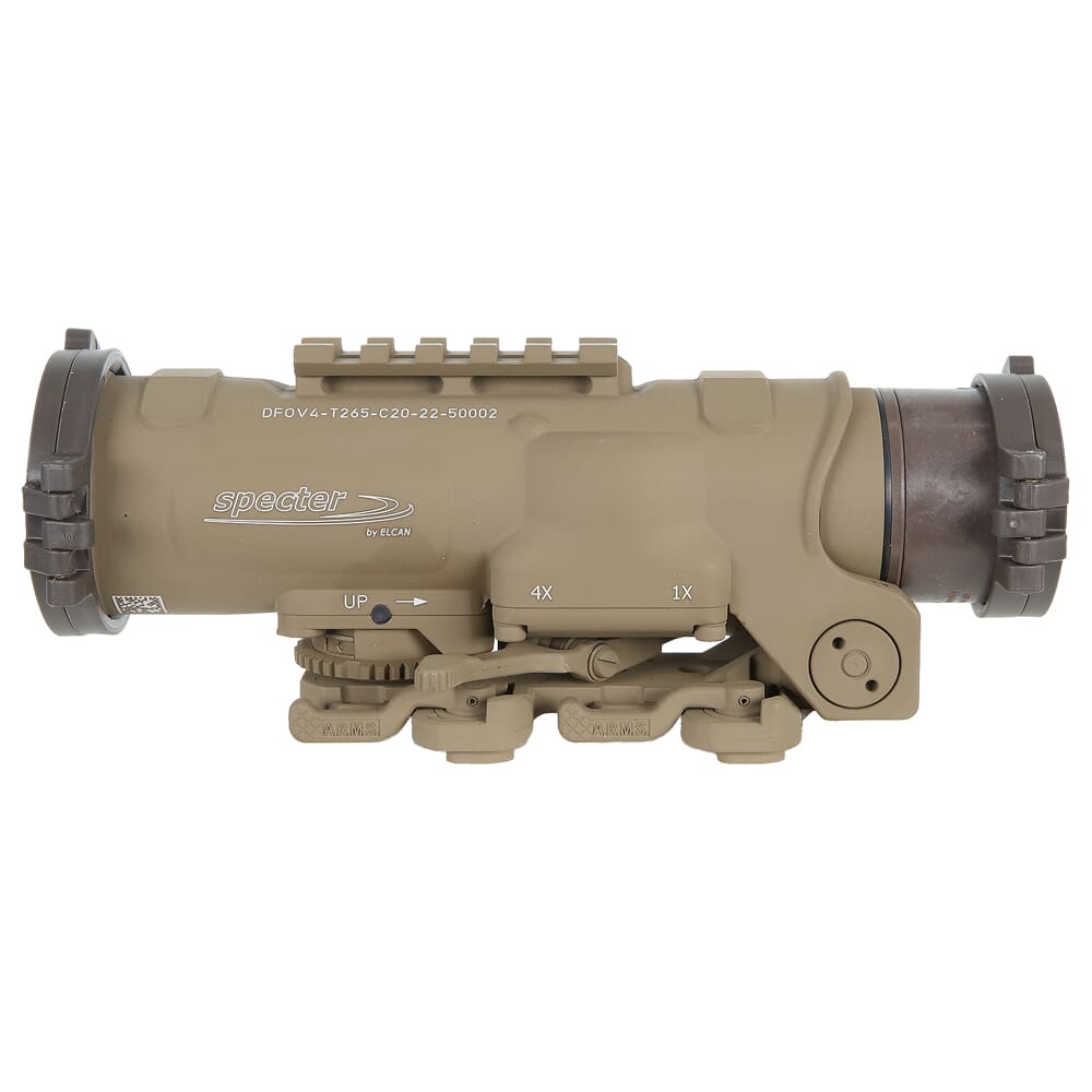 Elcan SpecterDR 1x/4x 7.62 BDC FDE Scope w/Flip Covers, ARD & A.R.M.S ...