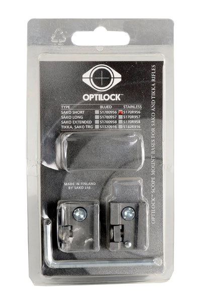 Sako Optilock Base Stainless Short-UA592 - EuroOptic