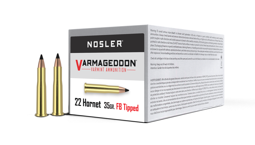 Nosler Varmageddon VGA - 22 Hornet 35g VG FBT (50ct) Ammunition 41132 For Sale - EuroOptic