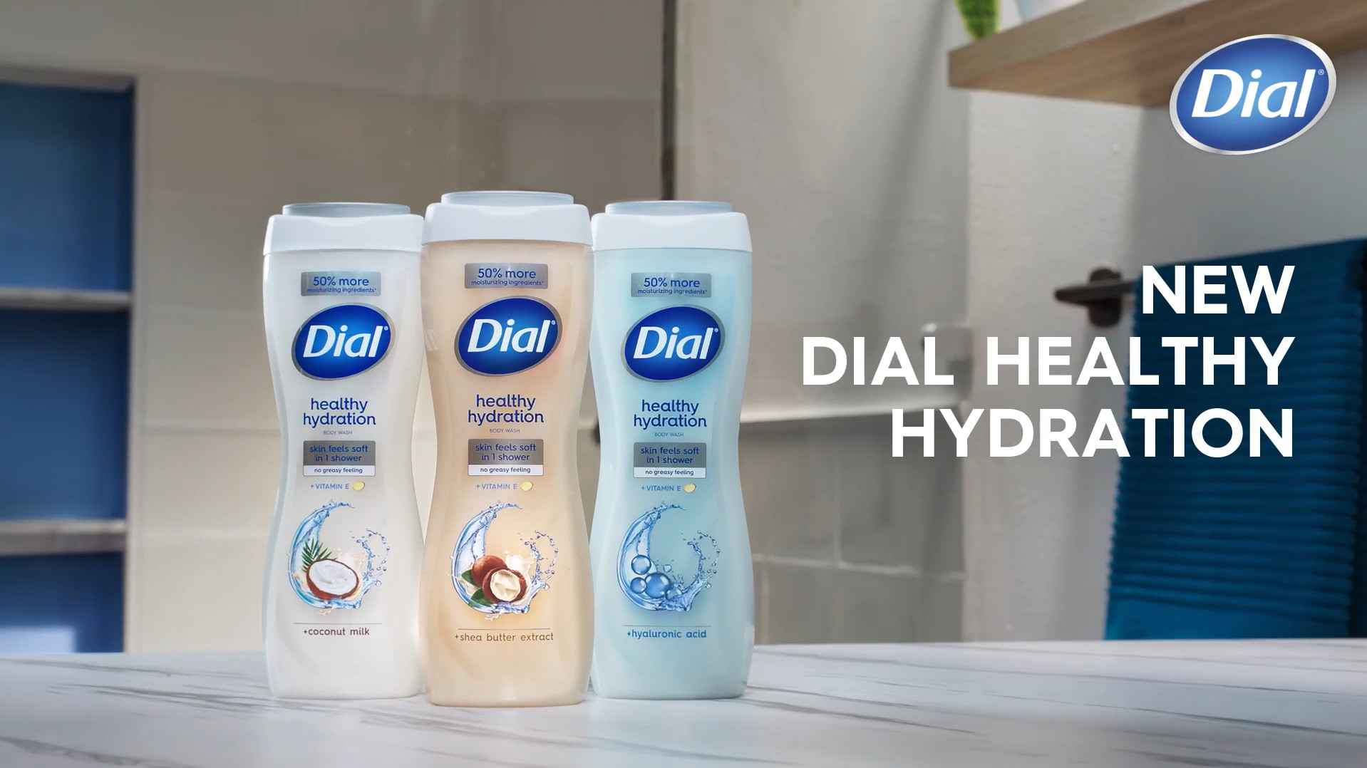 Dial Healthy Hydration Body Wash Shea Butter Extract with Vitamin E, 16 ...