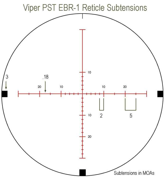 Vortex Viper PST 2.5-10x32 EBR-1 Riflescope PST-43103 | SHIPS FREE ...
