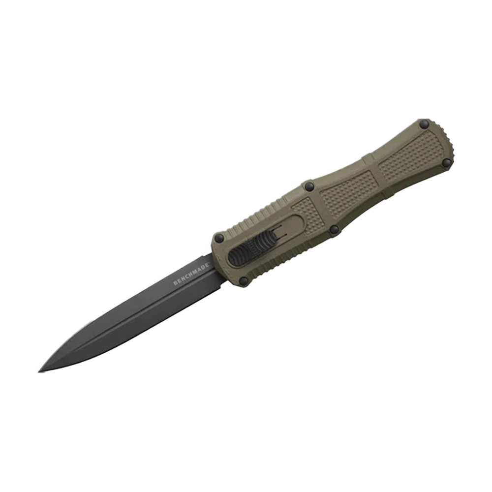 Benchmade Claymore Out-the-Front Auto Ranger Green Grivory Dagger ...