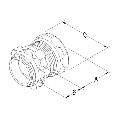 Steel EMT Compression Connectors