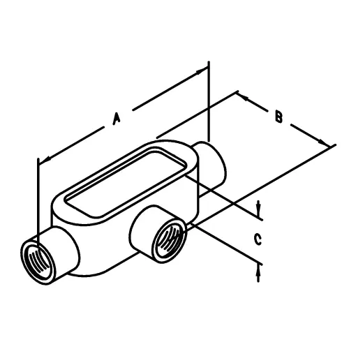 Form 7 Malleable Iron Threaded Conduit Bodies - T