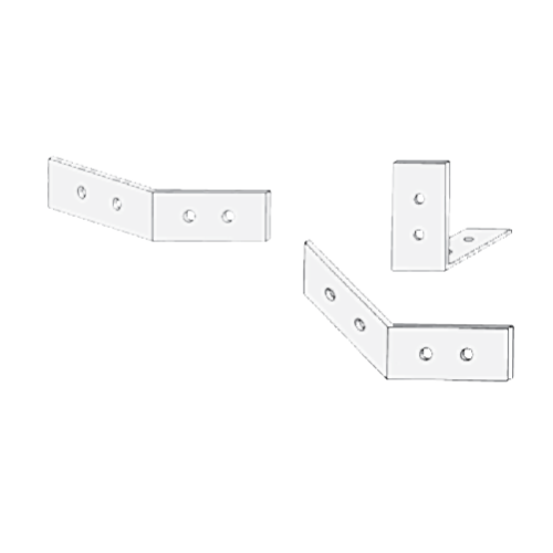 Fiberglass Channel Vertical Elbow 90° Splice Plates [SPV]