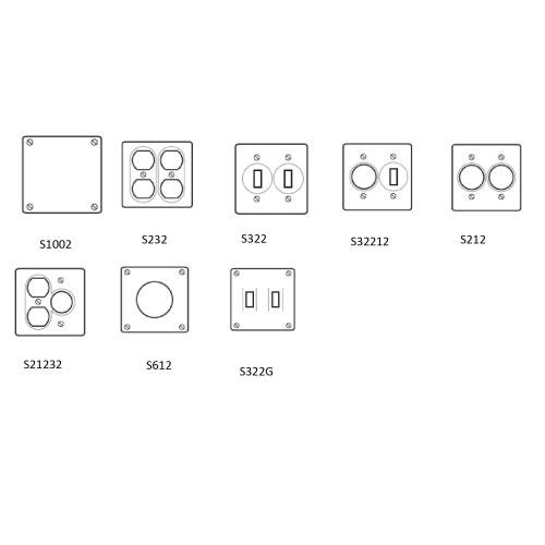 PVC Coated Double Gang Device Covers