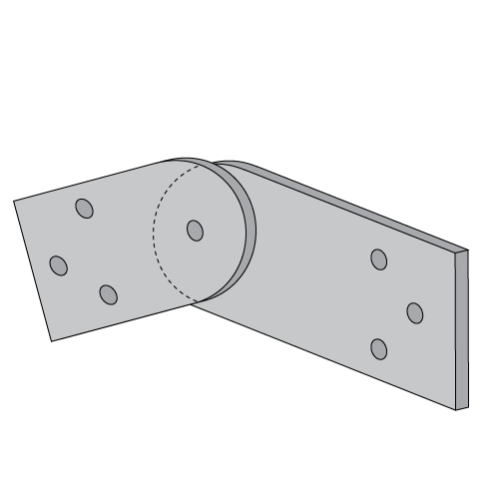 Swage Ladder & Trof Tray Vertical Adjustable Connector [CV]