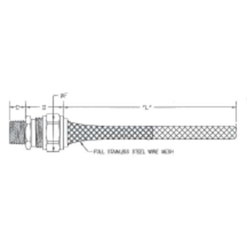 Stainless Steel Straight Cord Grips