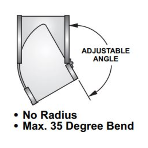 I-BEAM Ladder Straight Adjustable Elbow [HAE]