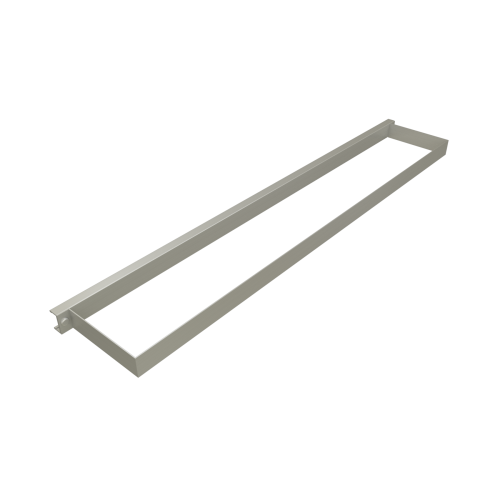 Metal rectangular frame with open center shown on white background.