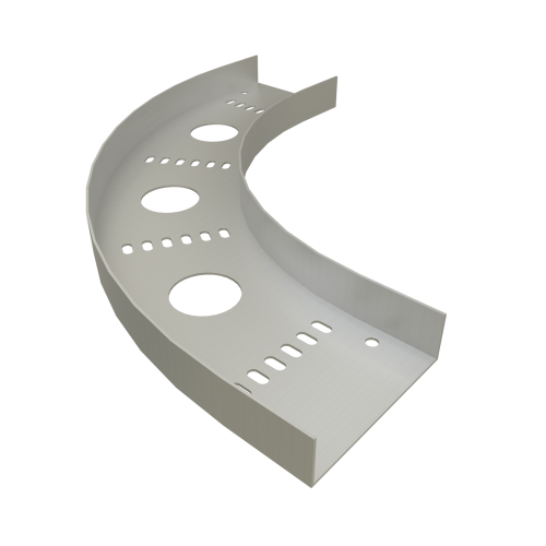 Aluminum Channel Horizontal Elbows 90° [90H]
