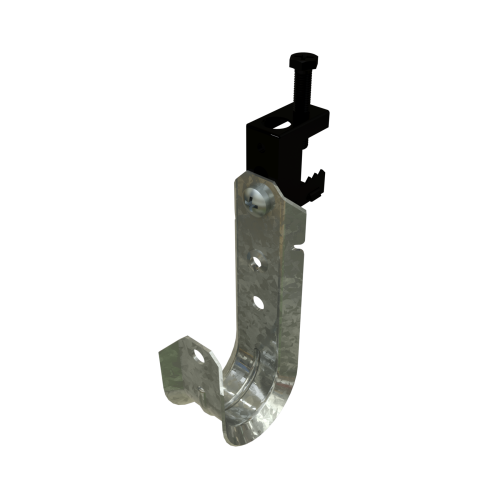 J-Hook w/ Spring Steel Beam Clamp