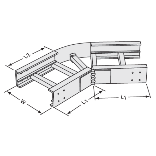 Fiberglass Cable Tray Horizontal Adjustable Bends [HAB]