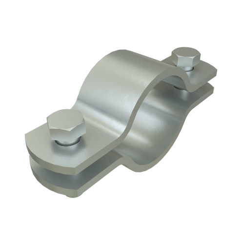 UN16 medium duty 2 piece pipe clamp