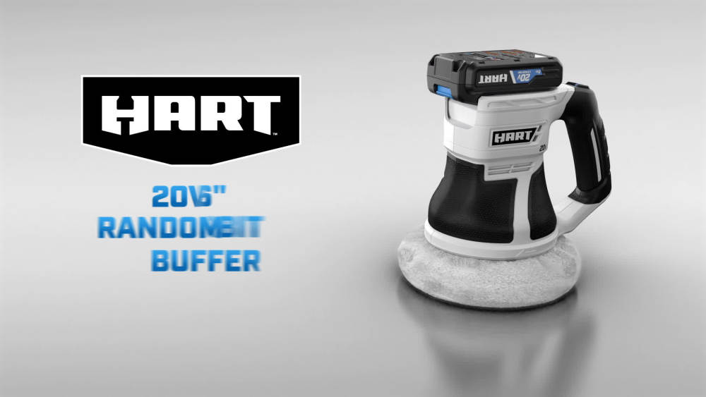 HART 20-Volt Cordless 6-inch Buffer Polisher (Battery Not Included ...