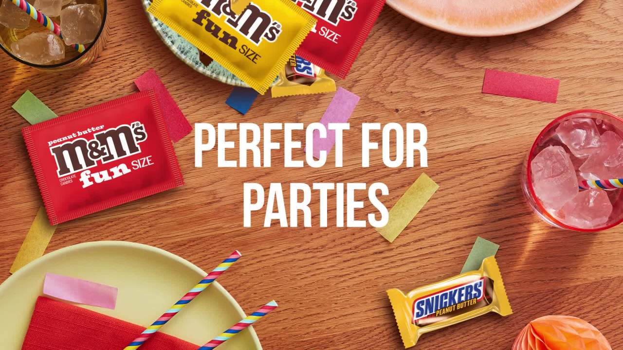 Snickers & M&M's Fun Size Peanut Lover Chocolate Candy Variety Pack ...