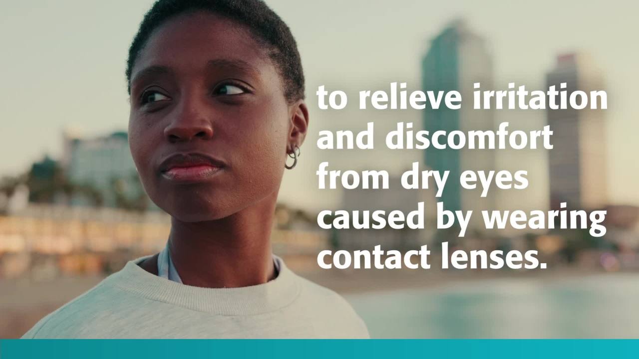 Refresh Contacts Contact Lens Comfort Drops For Use with Contact Lenses ...