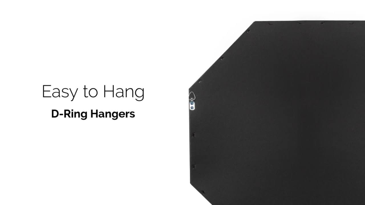 Kate and Laurel Laverty Glam Framed Octagon Wall Mirror, 28 x 28, Gold ...