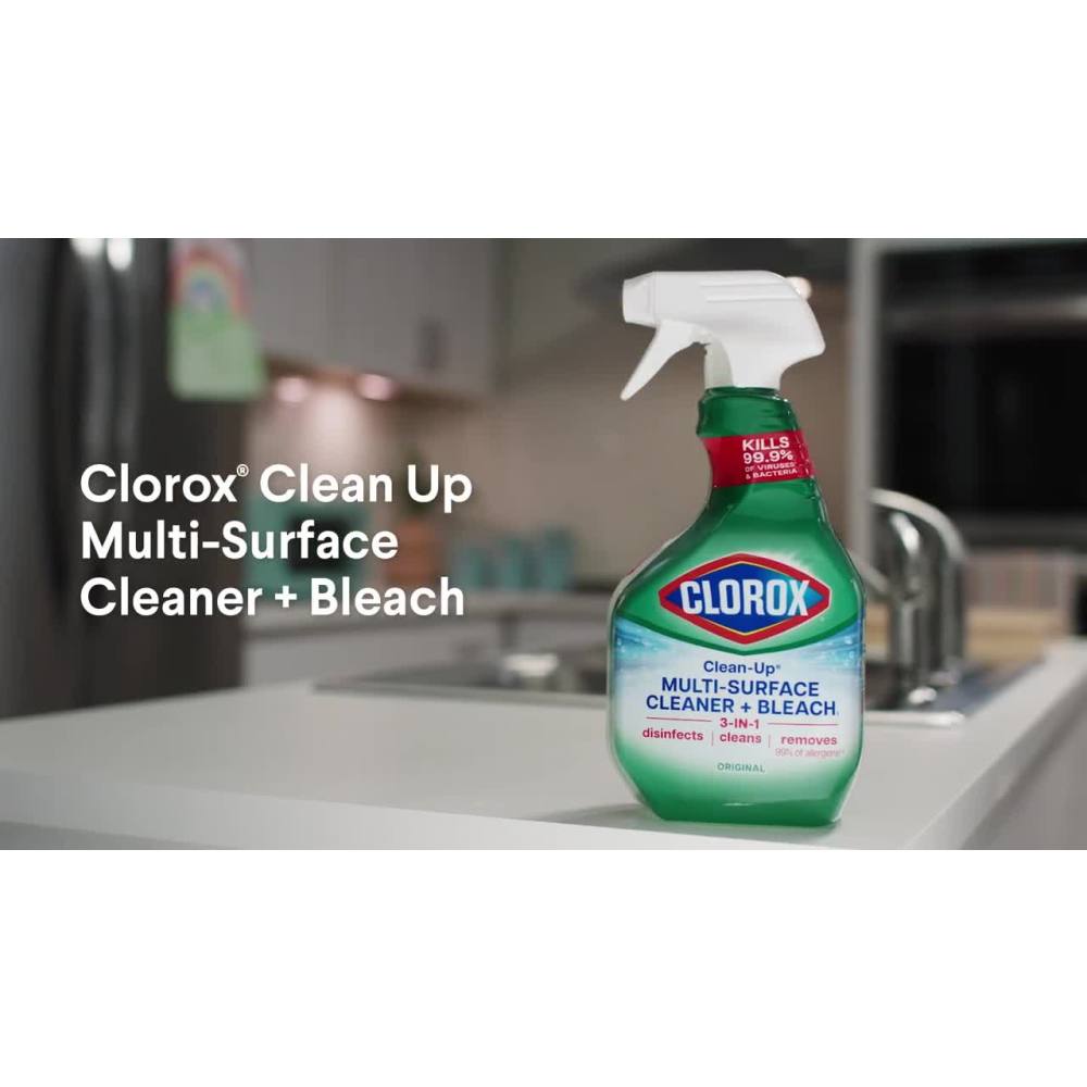 (9 pack) Clorox Clean-Up All Purpose Cleaner Spray with Bleach, Spray ...