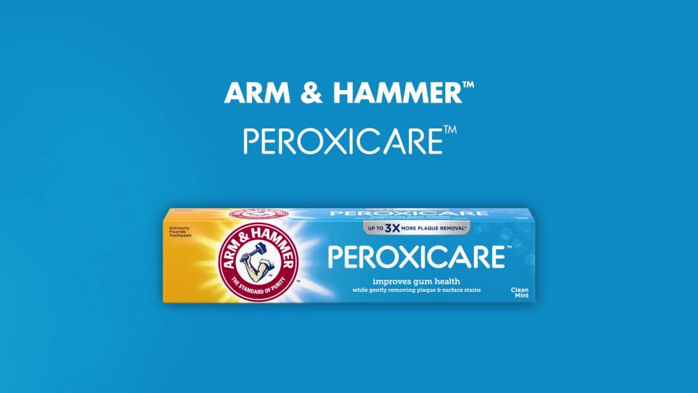 ARM & HAMMER Peroxicare Clean Mint - Fluoride Toothpaste for Cavity ...