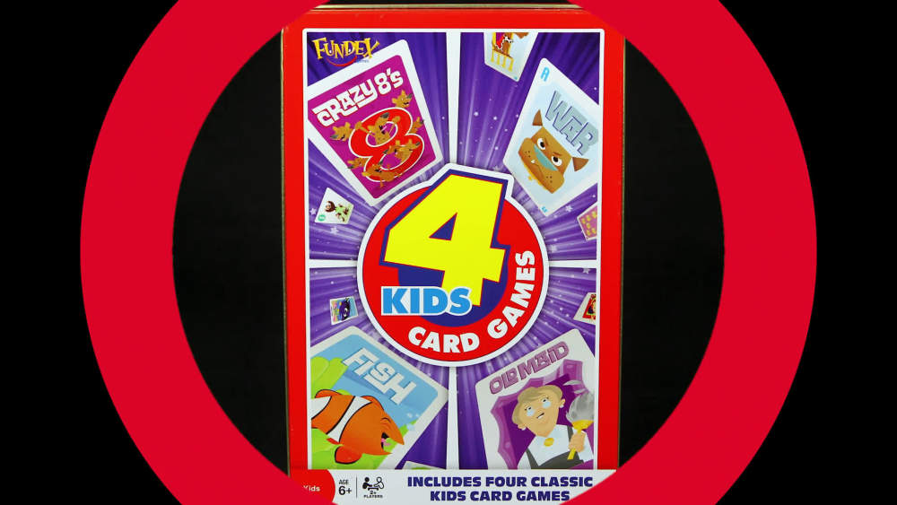 Ideal Children's 4 Card Games in Tin - Walmart.com