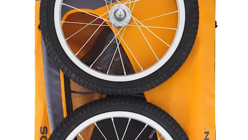 Schwinn Rascal Dog Bicycle Cart Attachment, Bike Pet Trailer, Orange ...