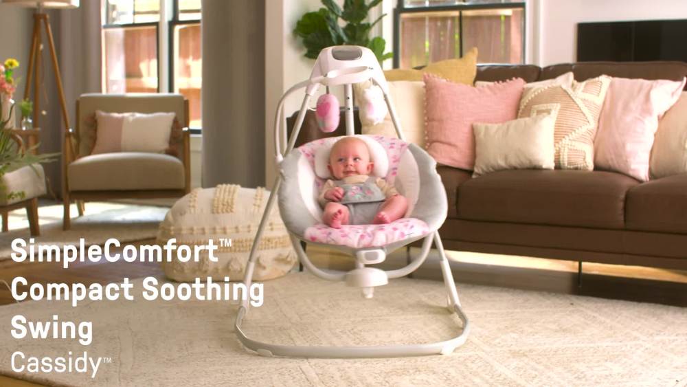 Ingenuity SimpleComfort Multi-Direction Compact Baby Swing with ...