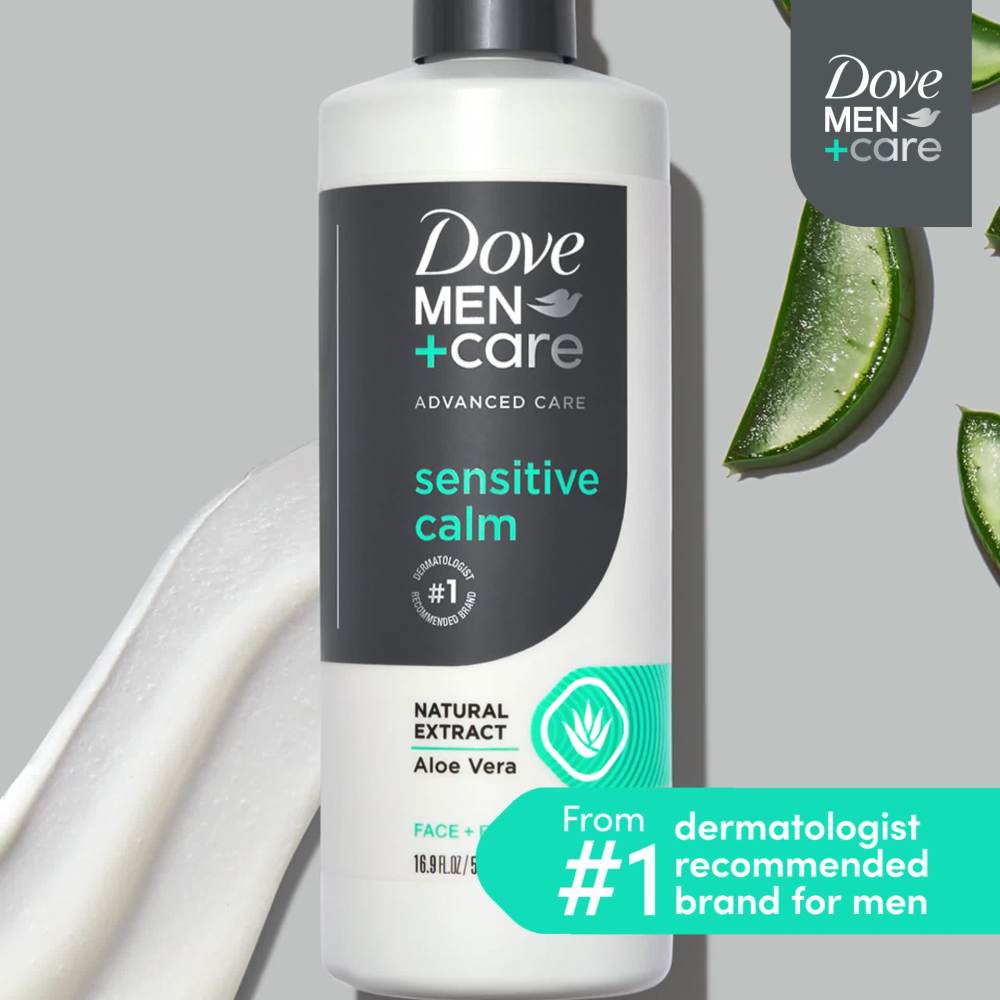 Dove Men+Care Advanced Care Sensitive Calm Aloe Vera Men's Face & Body ...