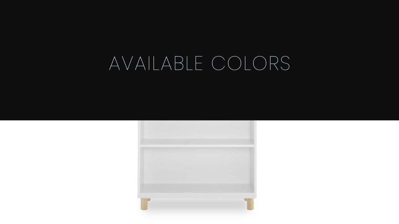 Delta Children Reese 3-Shelf Bookcase, Ebony/Natural - Walmart.com