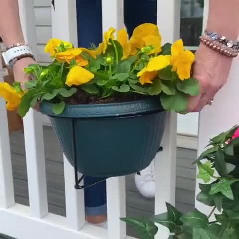 Bloem RailScapes Adjustable Floating Planter Hanger, Fits 0.5”-0.75 ...