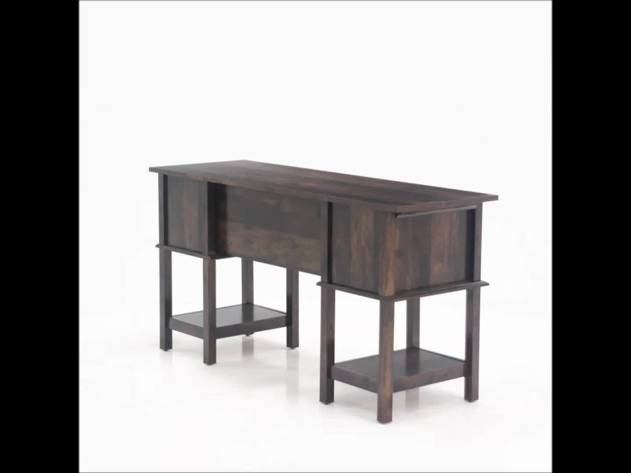 Sauder Viabella Home Office Computer Desk with Drawers, Curado Cherry ...