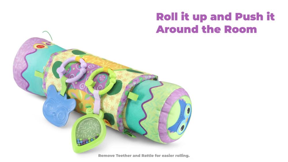 VTech 3-in-1 Tummy Time Roll-a-Pillar Interactive Baby Floor Toy ...