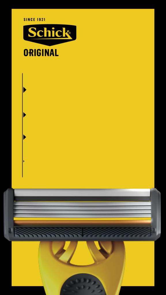 Schick Original Disposable Razors for Men, 4 Ct, Pivoting Razor Head ...