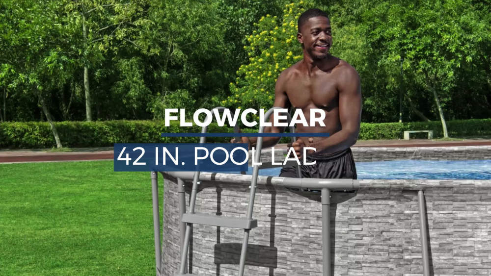 Bestway 58335E-BW 42 Inch Flowclear Above Ground Rust Resistant Pool ...