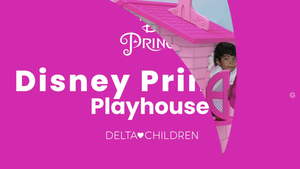 Disney Princess Plastic Indoor,Outdoor Playhouse with Easy Assembly ...