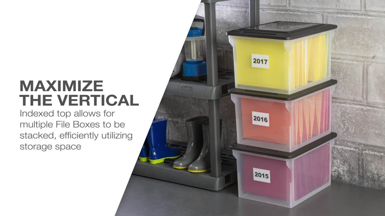 Sterilite Portable Office Storage Container, Letter & Legal Hanging ...