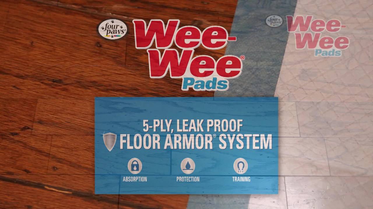 Extra Thick Four Paws Wee-Wee Dog Training Pads, 200-Pack for Puppy and ...