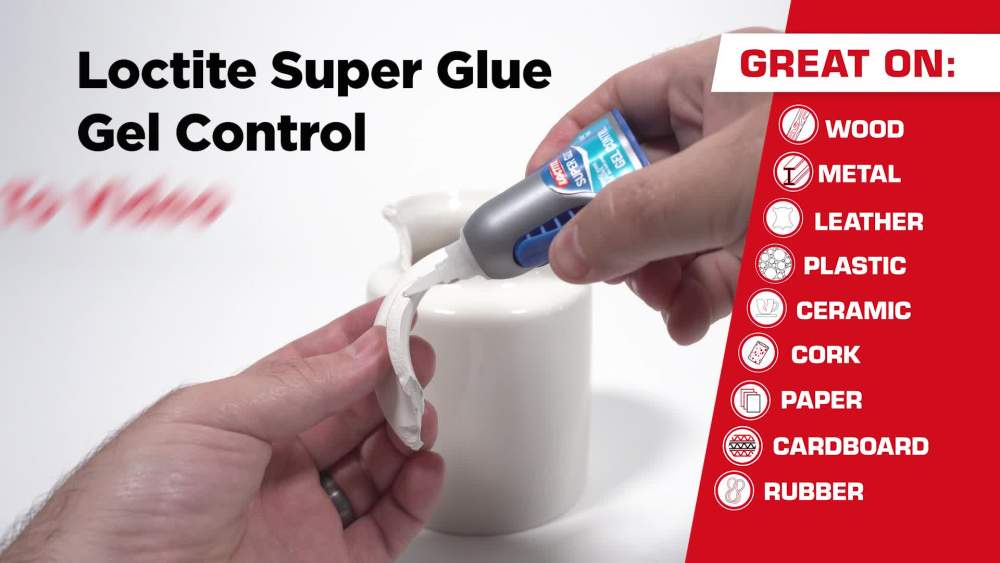 Loctite Super Glue Gel Control, Pack of 1, Clear 4 g Bottle - Walmart.com
