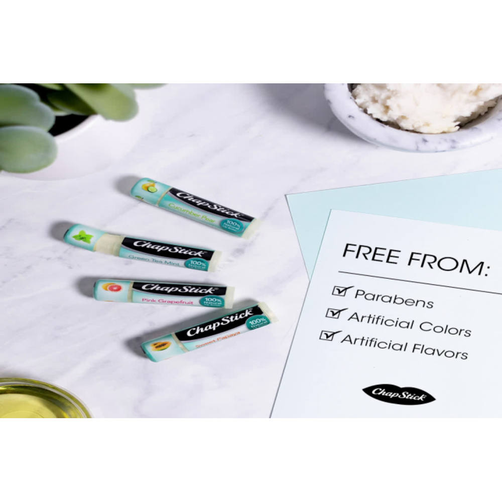 ChapStick 100 Percent Natural Lip Butter Tube, Sweet Papaya Flavor, 0. ...