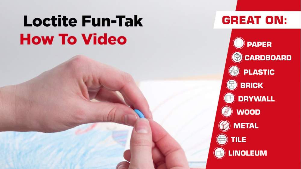 Loctite Fun-Tak Mounting Putty, Pack of 1, Blue 2 oz Wallet - Walmart.com