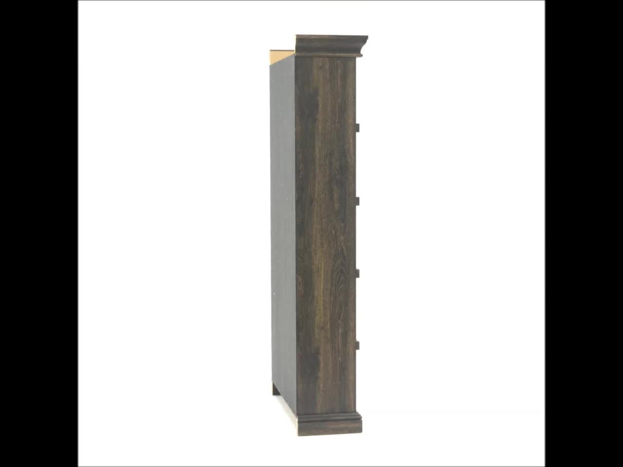 Sauder Barrister Lane Tall Bookcase, Iron Oak Finish - Walmart.com