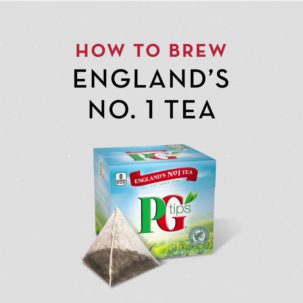 PG Tips Premium Black Tea, England's #1 Tea, Tea Bags 40 Count Box ...