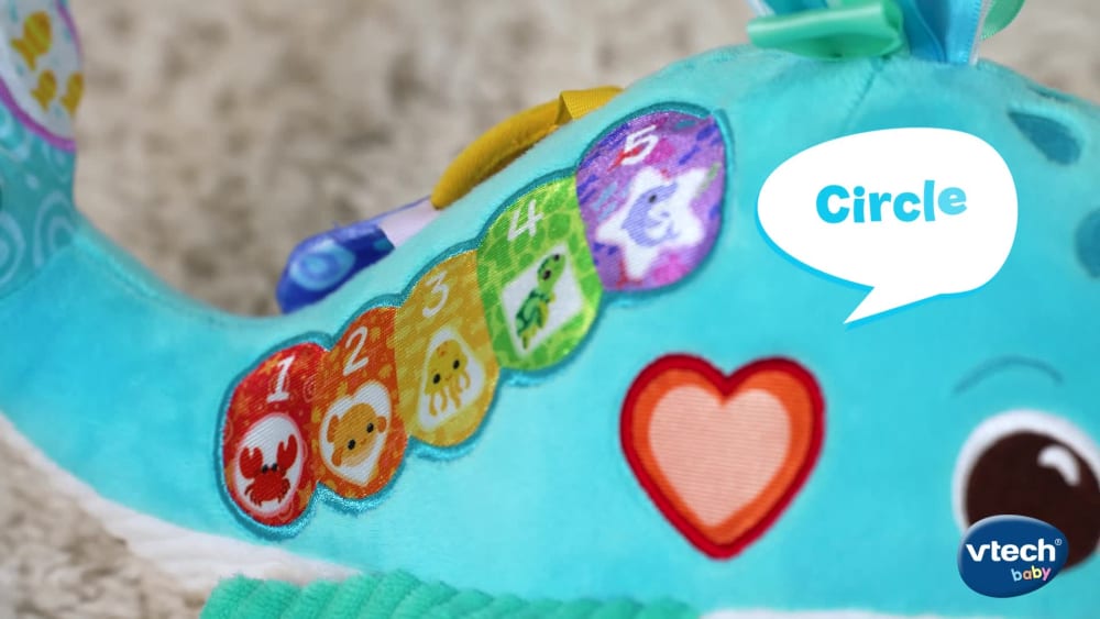 VTech Baby Snuggle & Discover Baby Whale Plush Baby and Toddler Toys ...