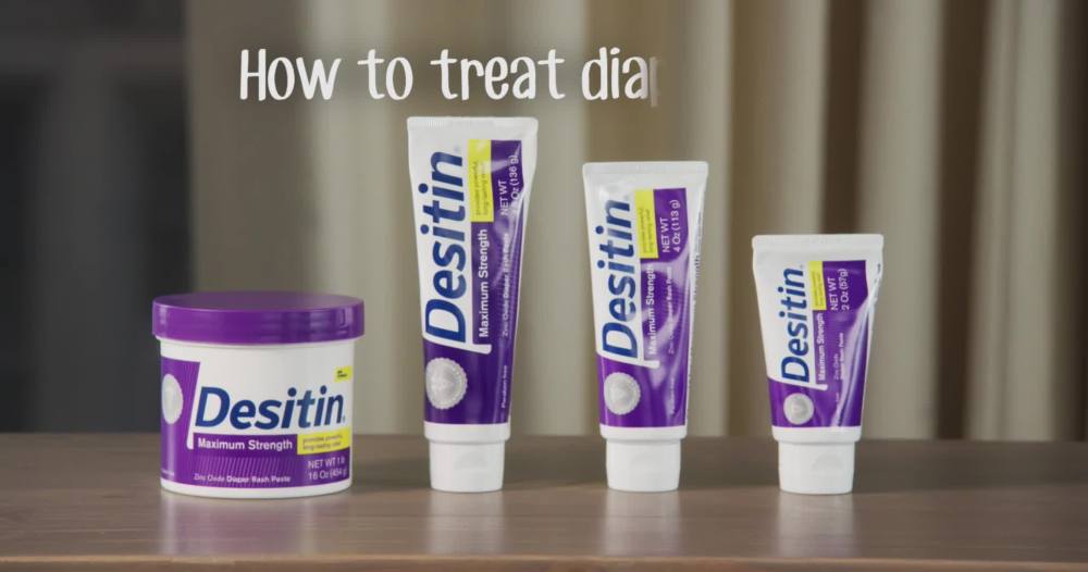 Desitin Maximum Strength Baby Diaper Rash Cream, Butt Paste with Zinc ...
