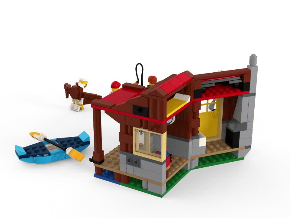 Free Shipping! LEGO Creator Outback Cabin 31098 Toy Building Kit (305 ...