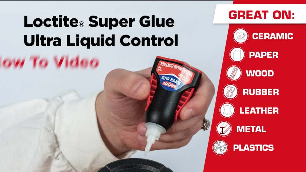 Loctite Super Glue Ultra Liquid Control, Pack of 1, Clear 4 g Bottle ...